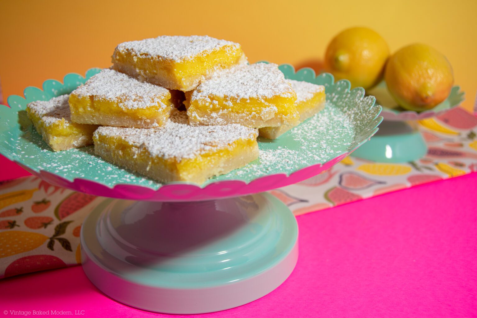 Old Fashioned Lemon Squares - Vintage Baked Modern