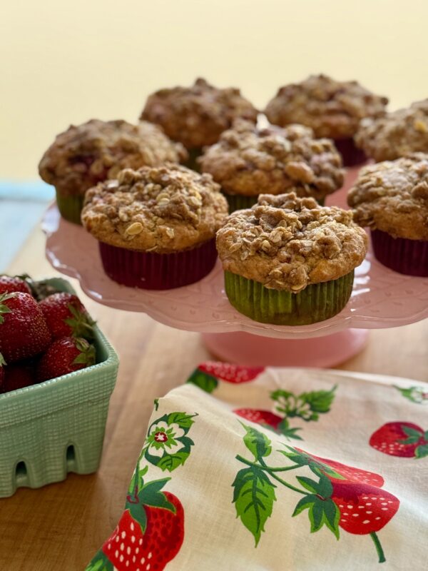 Sourdough Rhubarb Muffins - Vintage Baked Modern
